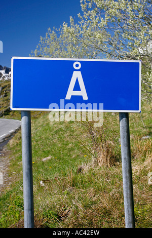 Town with the shortest name in the world A, A, Moskenes, Moskenesoya ...