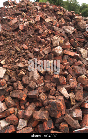 Rubble and Broken Bricks from a Demolished Building Stock Photo - Alamy