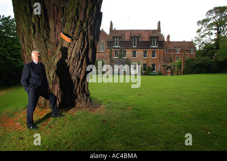 Lord William Coleridge in the grounds of The Chanter's House, Ottery St ...