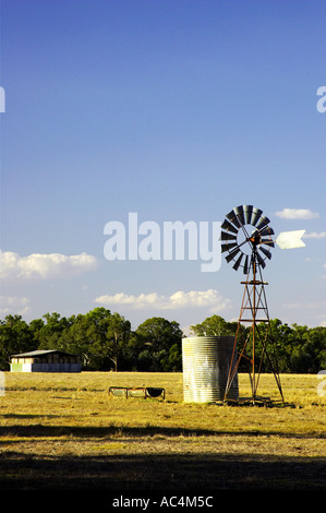 Windmill near Hume Highway Victoria Australia Stock Photo - Alamy