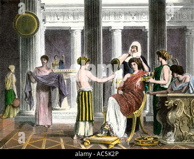 The Roman Empire - the Roman home. Romans, house, household Stock Photo ...