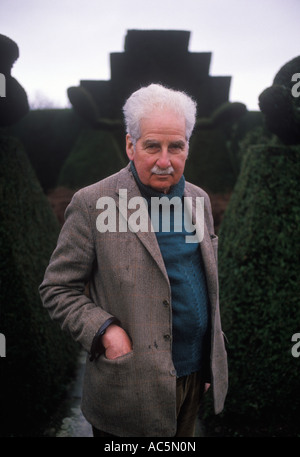 Garden designer author and plantsman Christopher Lloyd at Great Dixter East Sussex England Circa ...
