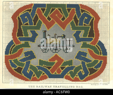 Pattern for Berlin wool work Stock Photo - Alamy