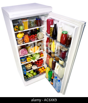 OPEN FULL FRIDGE Stock Photo - Alamy
