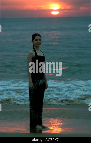 SUN SET IN CALANGUTE BEACH GOA Stock Photo - Alamy