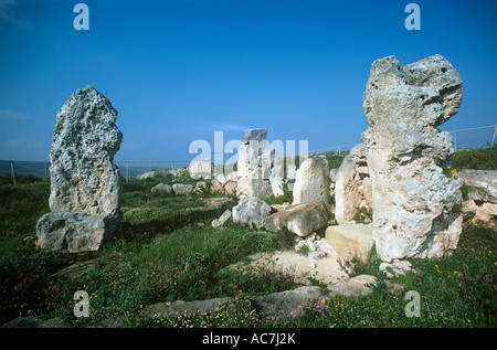 ruins of Skorba Temple Malta s oldest temple at Zebbieh circa 3500 BC ...