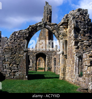 Ruins of Bayham Abbey, East Sussex, England, UK - church, chapter house ...