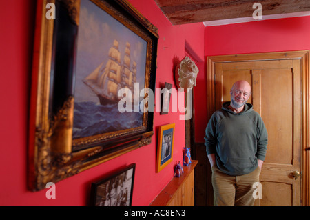 Michael Eavis pictured at home Worthy Farm Somerset near Glastonbury ...