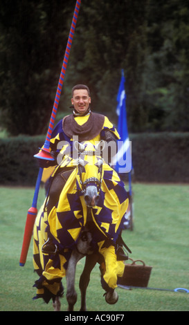 England, Kent, Hever, Hever Castle, Colourful Knight in Armour on ...