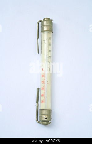 Close Up Traditional thermometer for measuring body temperature in ...
