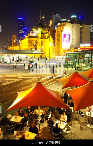 outdoor restaurant, Federation Square, Melbourne, Victoria, Australia ...