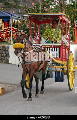 The kalesa is a traditional horse-drawn carriage in the Philippines ...