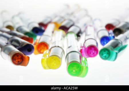 Coloured Ball Point Pens Stock Photo - Alamy