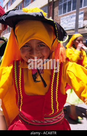 Folkloric dancer - Puno Week festival, Puno, PERU Stock Photo - Alamy