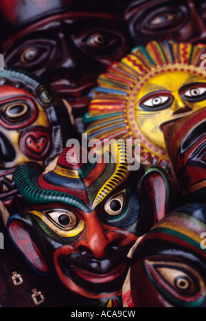 Andean masks - Pisac, Urubamba, PERU Stock Photo - Alamy