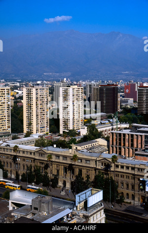 View across the city of Santiago, Chile Stock Photo - Alamy