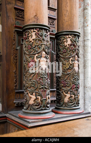 Detail of the astronomical clock from 1472, St. Mary's Church, Rostock ...