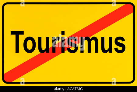 German city limits sign symbolising end of school Stock Photo - Alamy