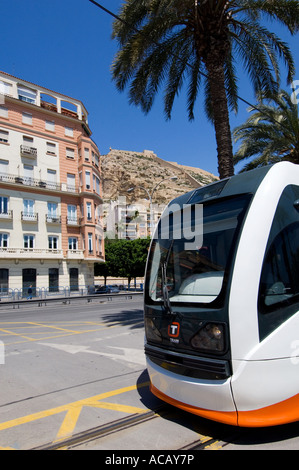 Local train in Alicante Costa Blanca Spain Stock Photo - Alamy
