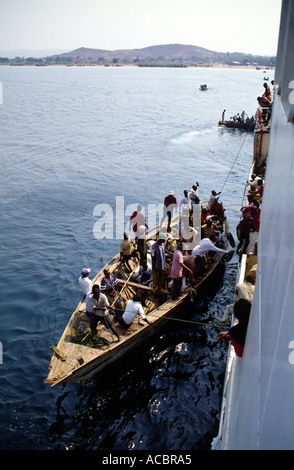 Boarding Steamboat MV Liemba Lake Tanganyika Tanzania Africa Stock ...