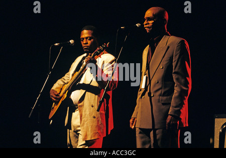 Blind singer from Alabama performing on stage, South Africa Stock Photo ...