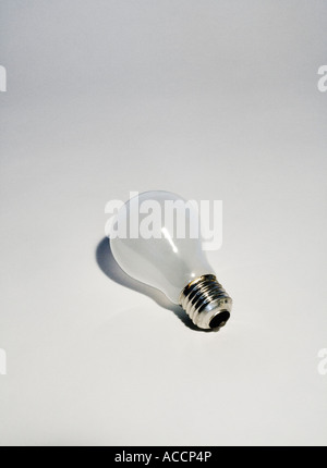 Light bulb on grey background Stock Photo - Alamy