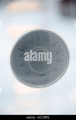 A thermometer showing -23 degrees Stock Photo - Alamy