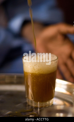 Africa, Algeria, Sahara. Tea ceremony in desert, Touareg dressed in ...