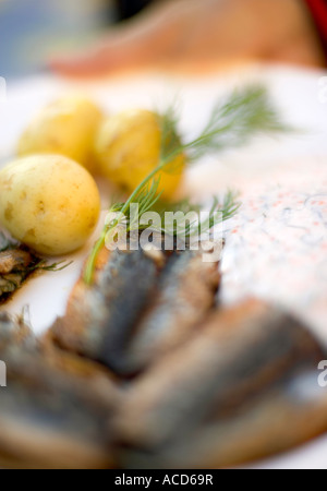 herring with potatoes Stock Photo - Alamy