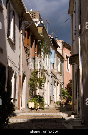 France Provence Arles street scene cafe typical architecture Stock ...