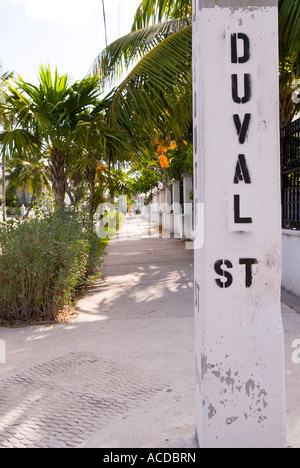 Duval Street Sign (Main Street) Key West Florida FL destination for ...