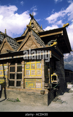 Ancient Hindu temple in Kalpa HP India Stock Photo - Alamy