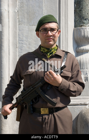Armed guard at Topkapi Palace Stock Photo - Alamy