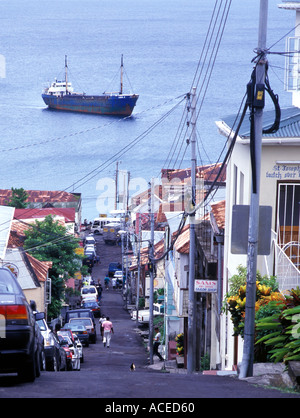 Street in George Town Grenada Stock Photo - Alamy