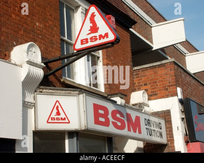 British School of Motoring BSM sign logo, Cambridge, England, UK Stock ...
