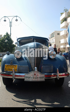 Old blue 1939 Chevy Master 85 Series JB limousine by GM in a park ...