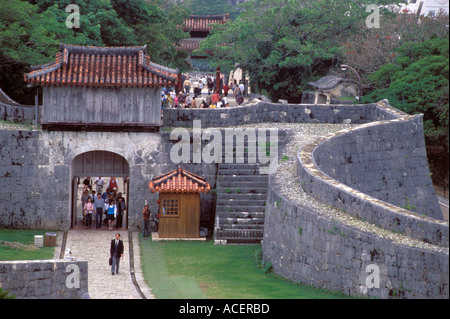 Shuri Castle Kankaimon gate Stock Photo - Alamy