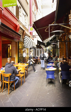Cafes and Restaurants Block Place Melbourne Victoria Australia Stock ...