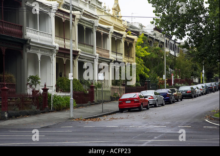 Old Terrace Houses Melbourne Victoria Australia Stock Photo - Alamy