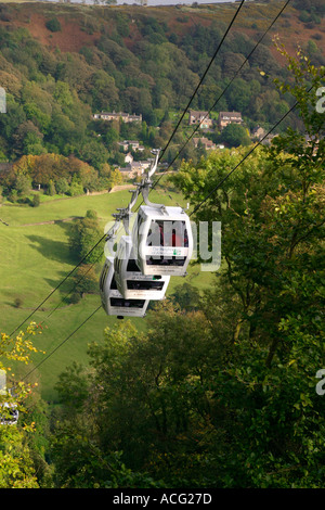 The new cable cars at the Heights of Abraham in Matlock Bath Peak ...