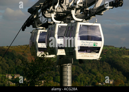 The new cable cars at the Heights of Abraham in Matlock Bath Peak ...