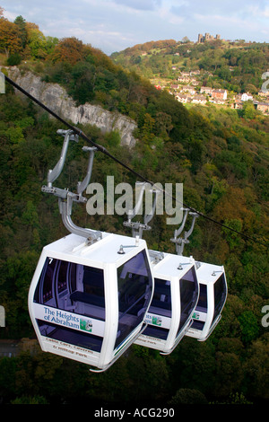 The new cable cars at the Heights of Abraham in Matlock Bath Peak ...