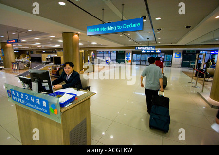 Customs Check Grand Incheon International Airport ICN Seoul South Korea ...