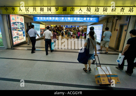 Lo Wu or Lowu or Lou Hu Border Crossing between Hong Kong SAR and ...