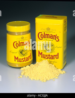 Tin of Colman's mustard powder Stock Photo - Alamy