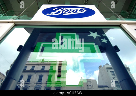 Boots the Chemist Store Sign High Street Ashford Kent UK Stock Photo ...