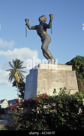 Statue of Freed Slave Barbados Stock Photo - Alamy