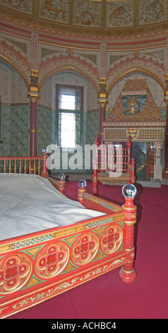 A Bedroom inside Castell Coch, (The Red Castle), Tongwynlais,South ...