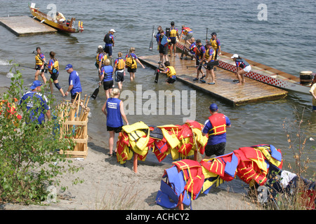 boating team preparing for boarding Stock Photo - Alamy