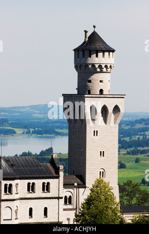 Neuschwanstein Castle with Forggensee, Fuessen, Bavaria, Germany Stock ...